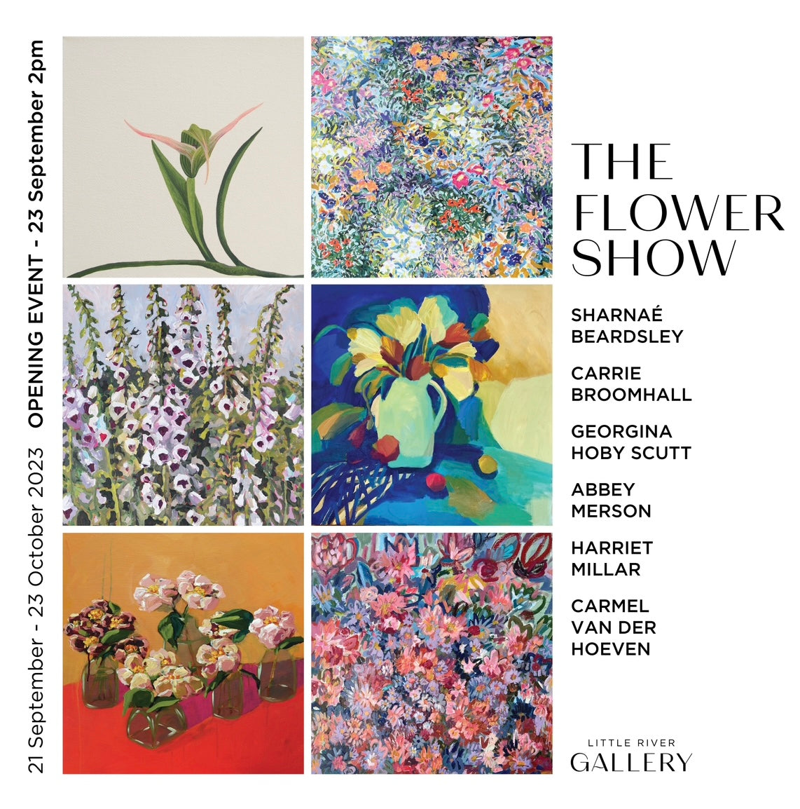 ‘THE FLOWER SHOW’ at Little River Gallery – Georgina Hoby Scutt - ARTIST